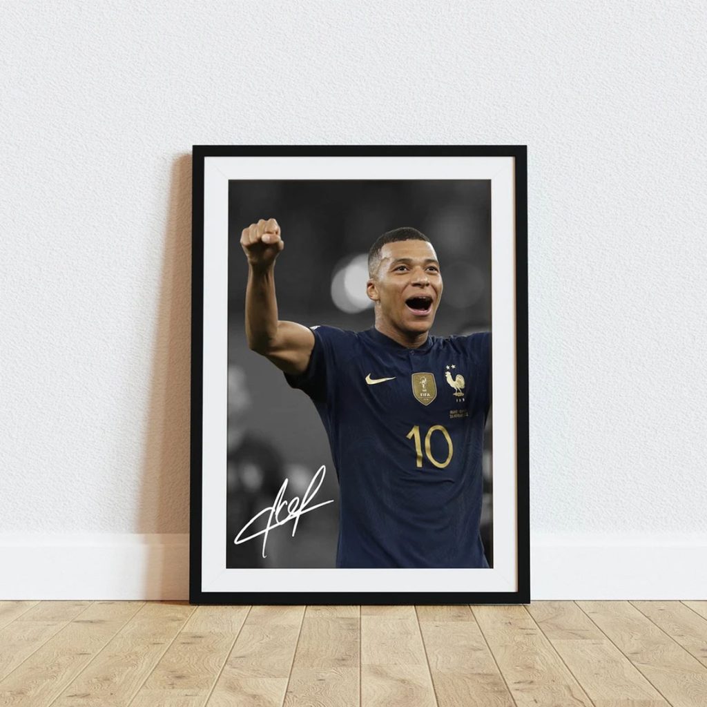 Kylian Mbappe France Autograph Signed Best Poster